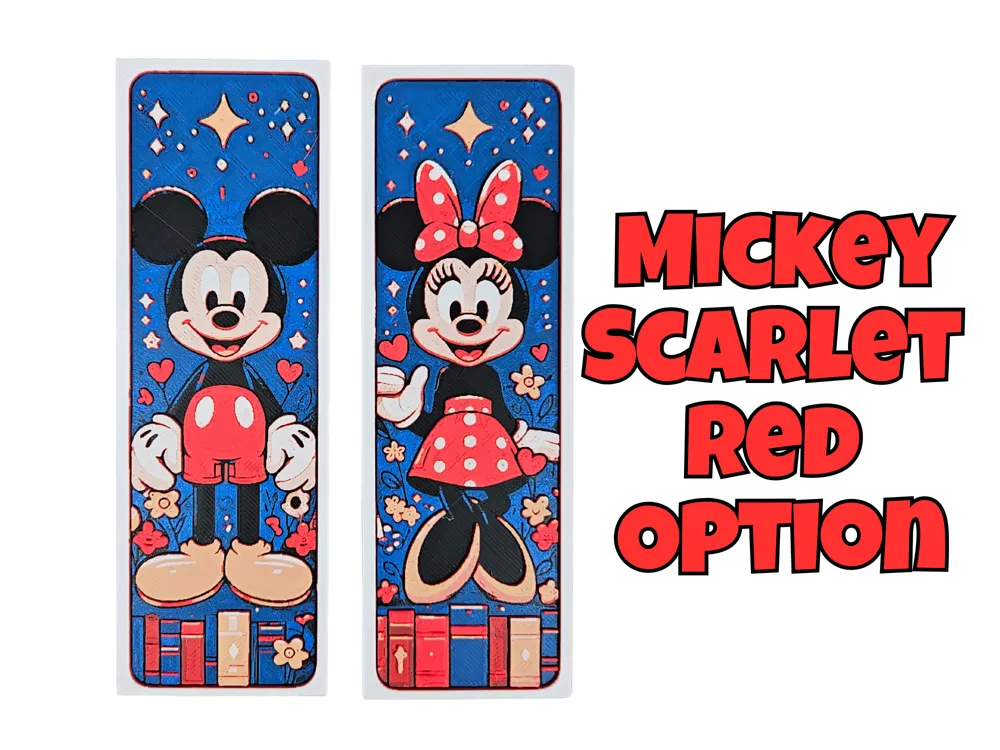 Mickey and Minnie Mouse Bookmarks by BusyKikiBee MakerWorld: Download ...