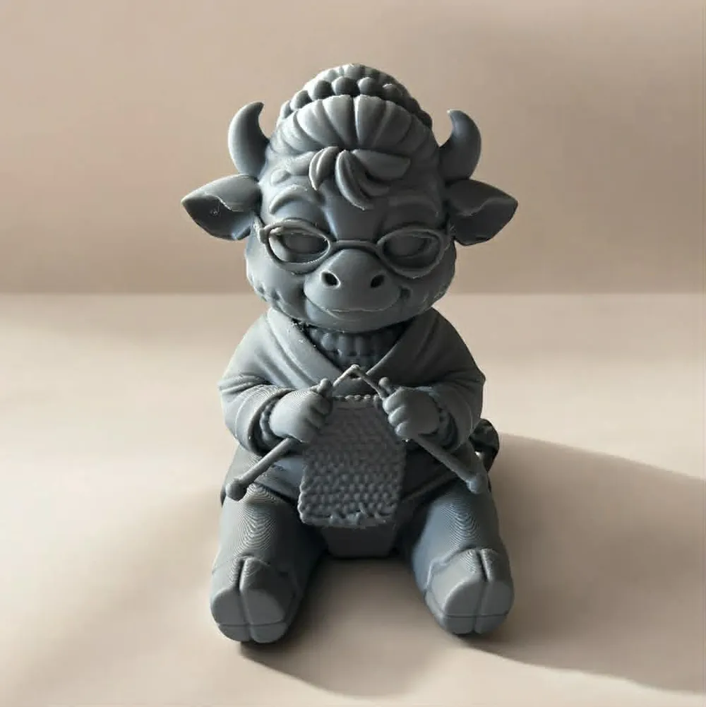 Highland Cow Granny - Free 3D Print Model - MakerWorld