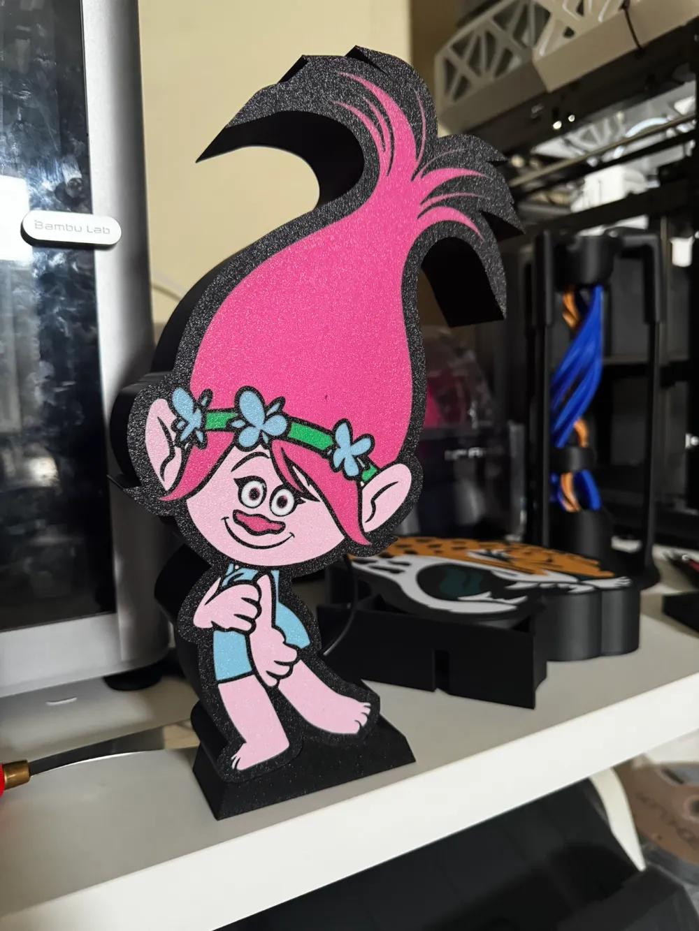 Trolls Poppy LED Light Box by waltersworld3d - MakerWorld