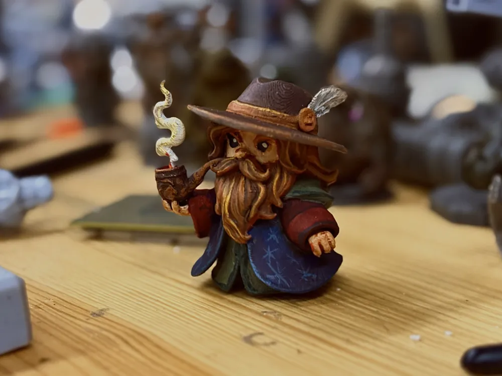 Wizard DND Miniature for D&D Adventures - Free 3D Print Model - MakerWorld