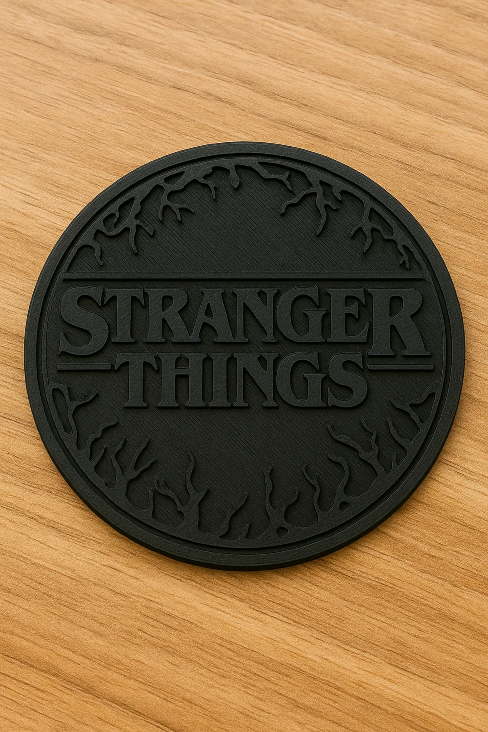 Cup Coaster - Stranger Things - Free 3D Print Model - MakerWorld