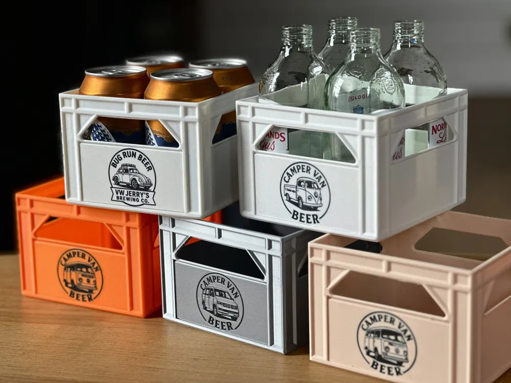 Beer crate, vw bus and beetle designs by walleriusDesign MakerWorld ...