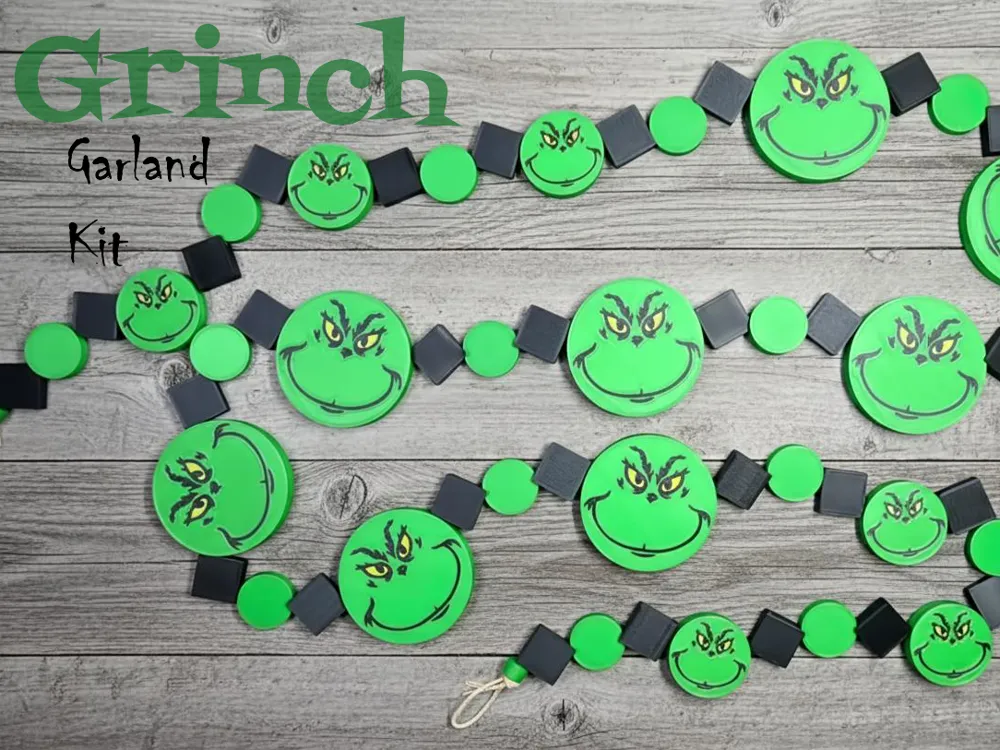 Grinch Garland Kit - Free 3D Print Model - MakerWorld