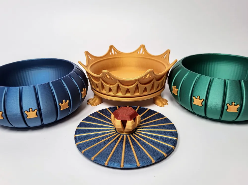 Stackable Royal Jewelry Box - Free 3D Print Model - MakerWorld