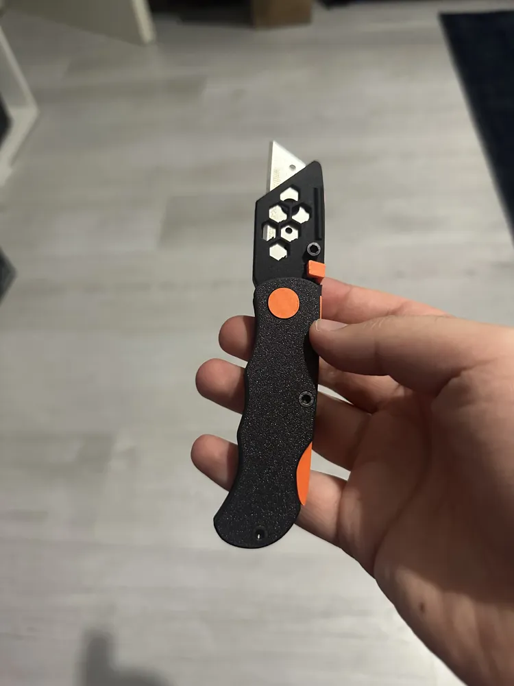 HEX FOLDING Razor Blade Box Cutter Utility Knife by OE3D MakerWorld ...