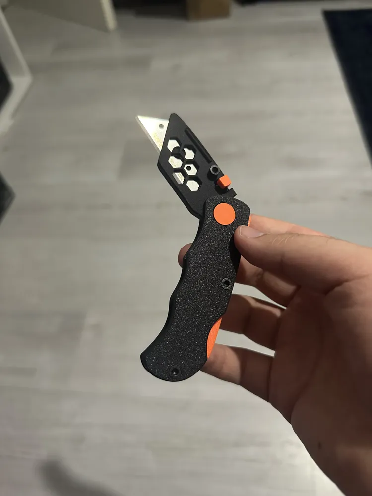 HEX FOLDING Razor Blade Box Cutter Utility Knife by OE3D MakerWorld ...
