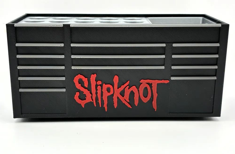 Slipknot toolbox desk pen holder organizer - Free 3D Print Model ...