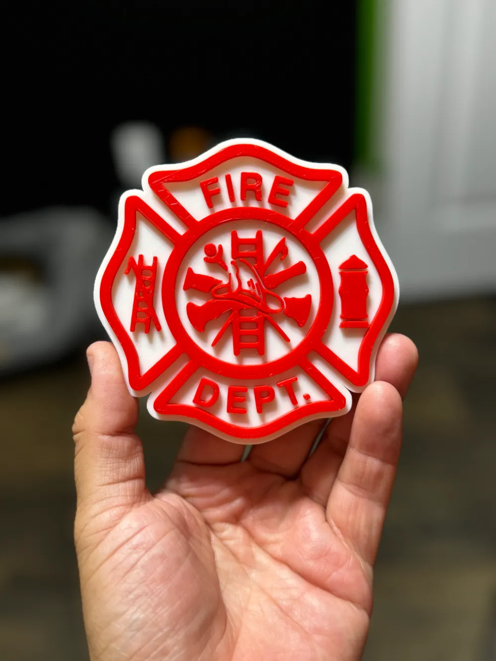 Fire Department Logo - Maltese Cross by Leo - MakerWorld