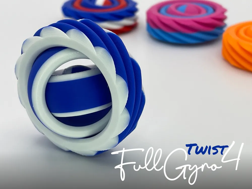 FullGyro4 Twist Fidget Spinner by MalcTheOracle - MakerWorld