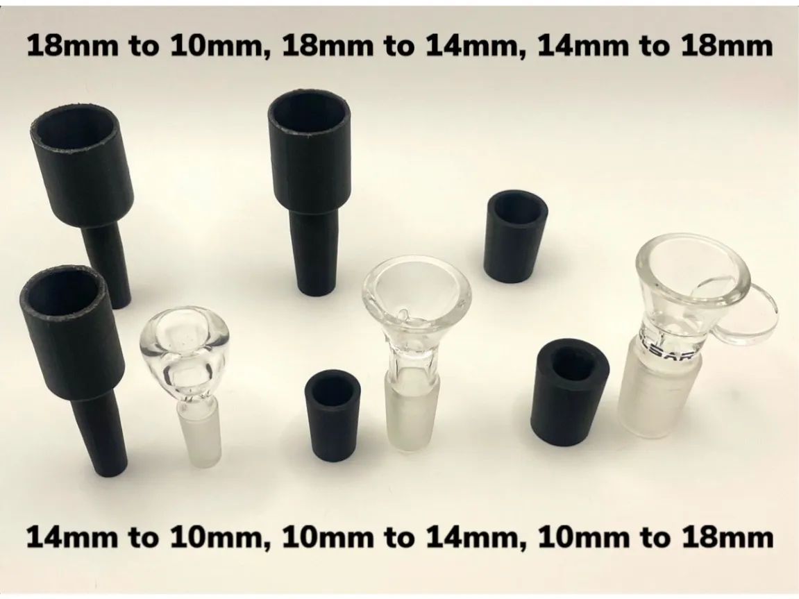 All 10mm 14mm & 18mm Adapters For Bowl Pieces - Free 3D Print Model ...