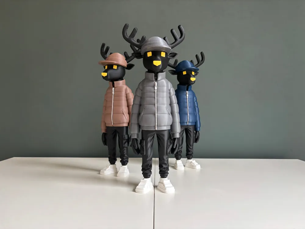 Christmas Reindeer – Multi-Part Model (No AMS) - Free 3D Print Model ...