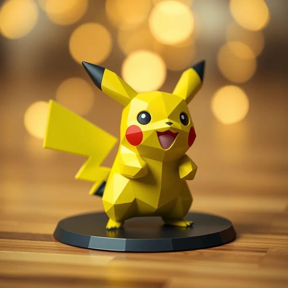 Mini Pikachu Figurine - Free 3D Print Model - MakerWorld