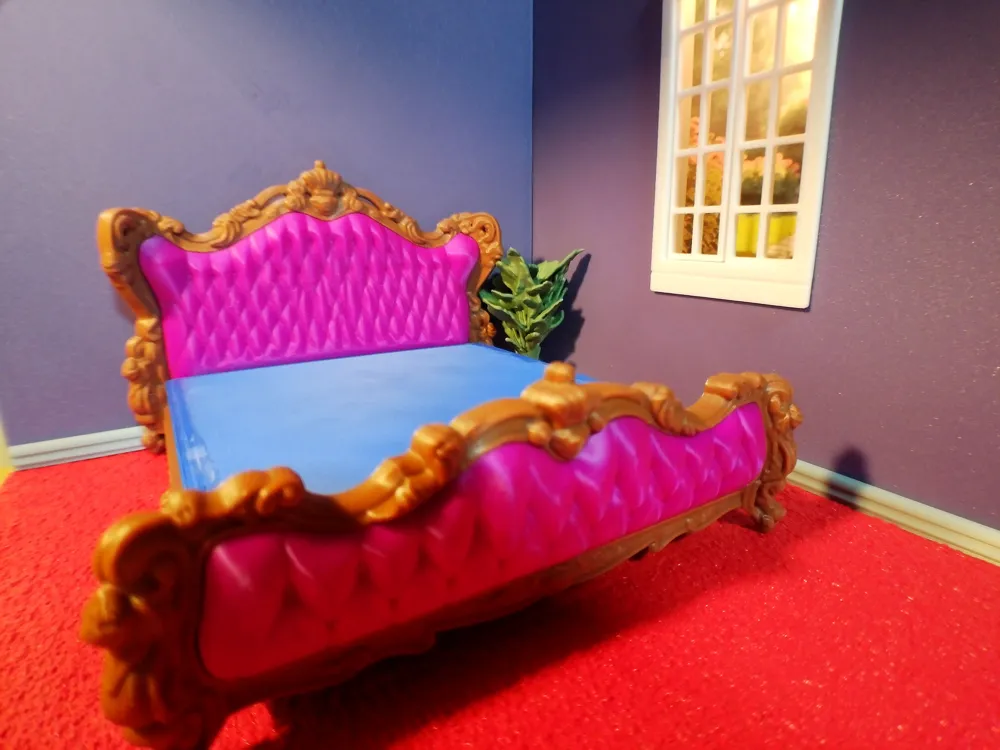 Casa de Muñecas - Cama Doble Art Nouveau King/Queen - Modelo de ...
