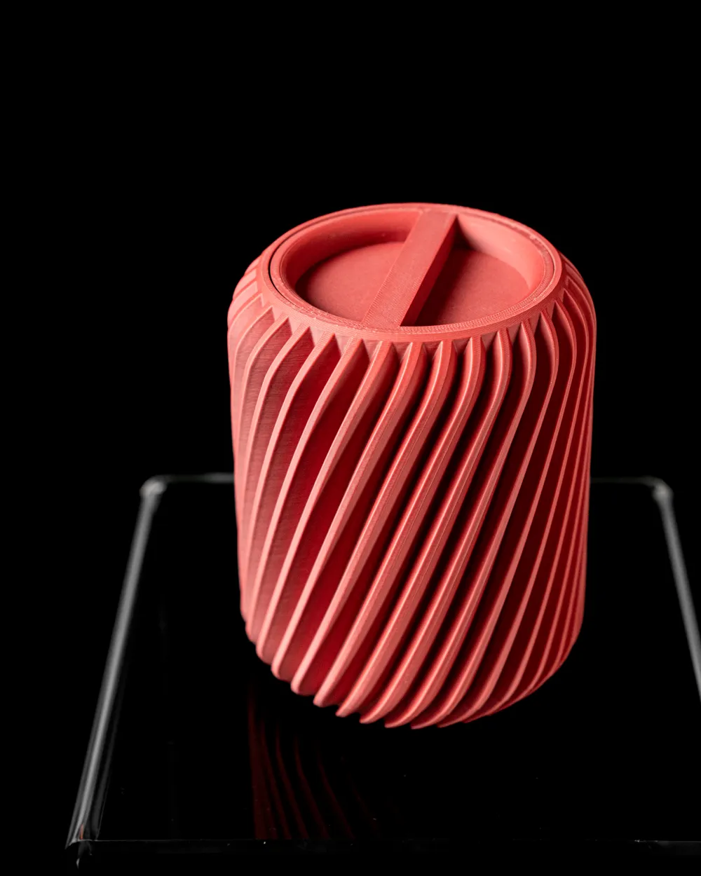 Ridged Storage Container by MODERN MACHINE by MODERN MACHINE MakerWorld: Download Free 3D Models