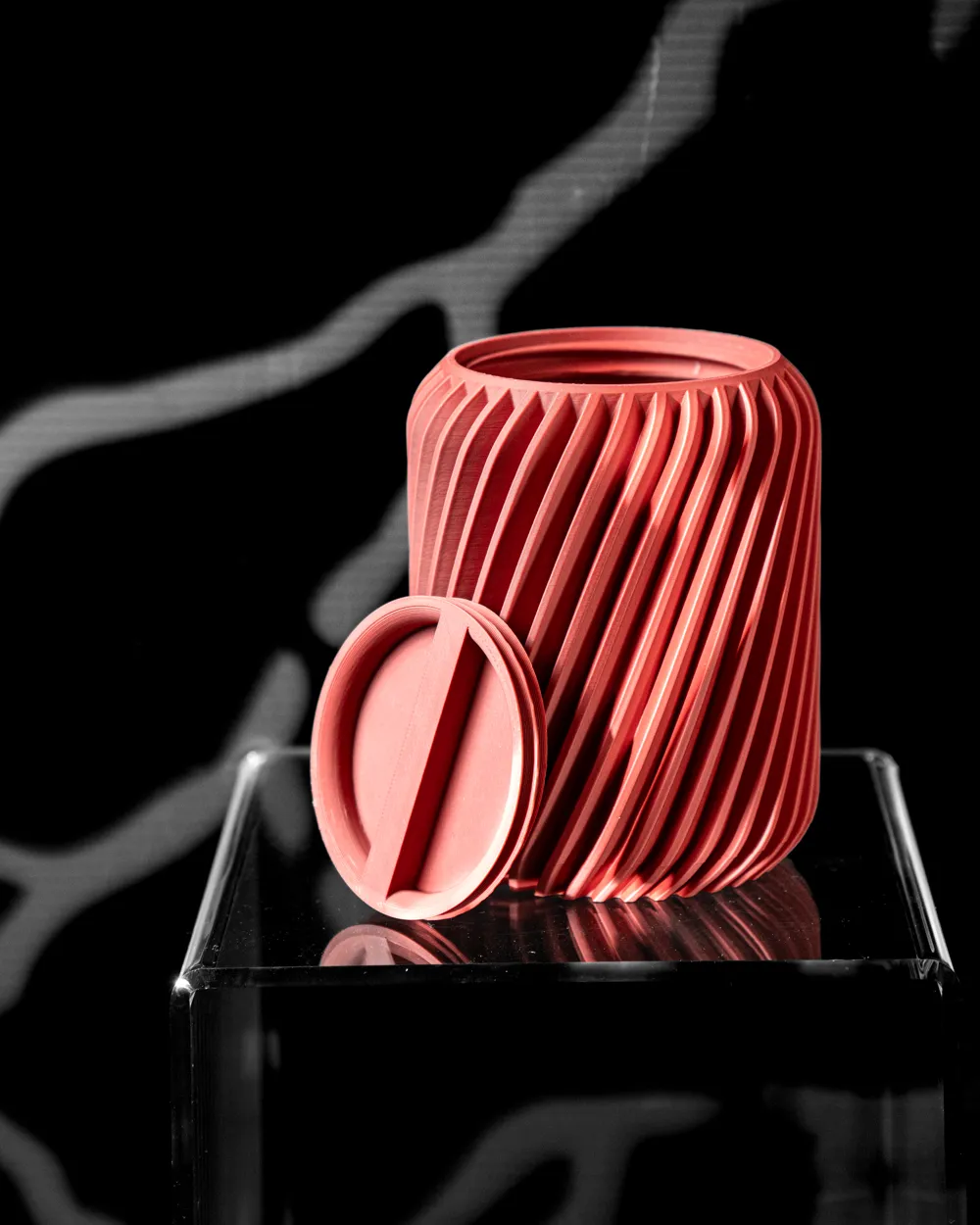 Contenedor de almacenamiento acanalado de MODERN MACHINE por MODERN MACHINE - MakerWorld