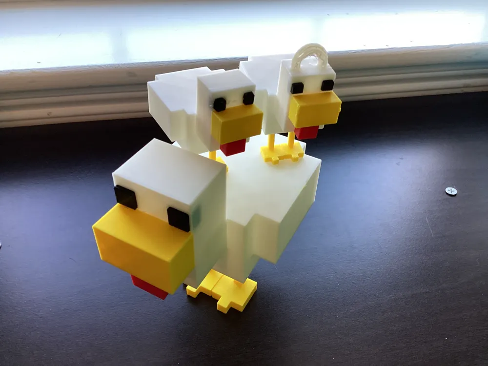 Minecraft Chicken - Free 3D Print Model - MakerWorld