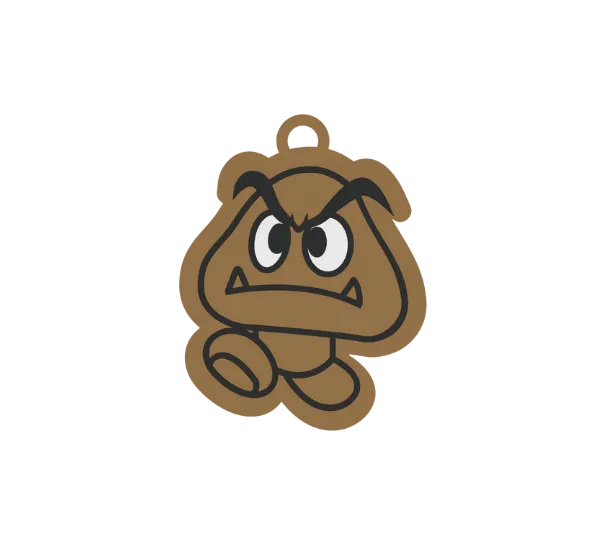 Goomba Keychain - Inspired by Mario Bros by HinojosaE - MakerWorld