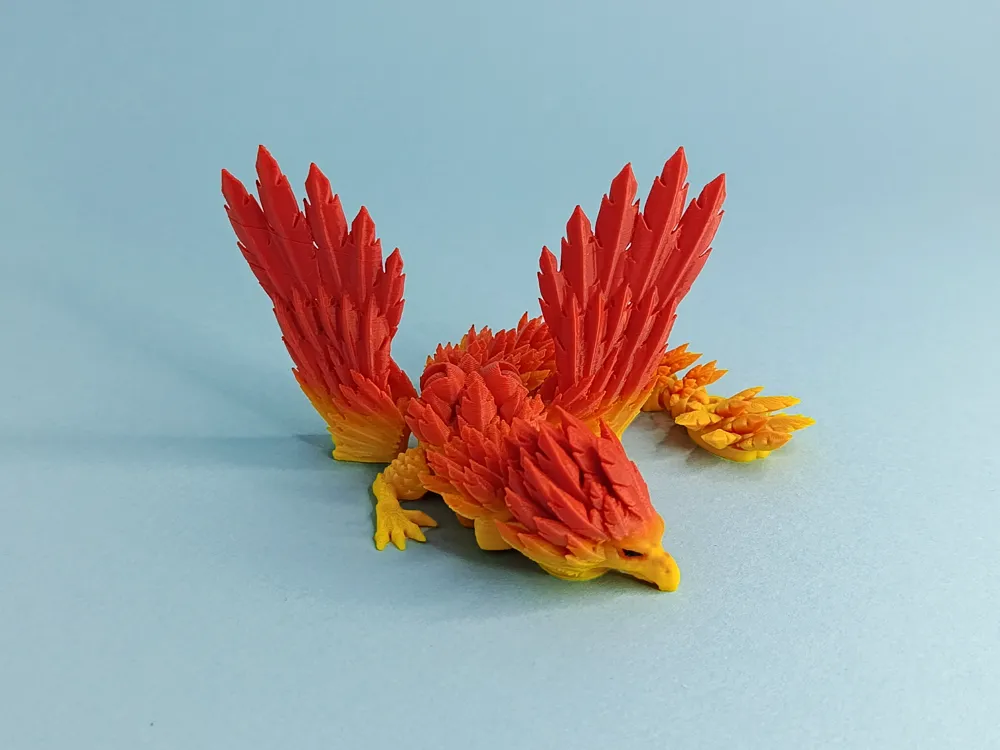 articulated phoenix dragon - Free 3D Print Model - MakerWorld