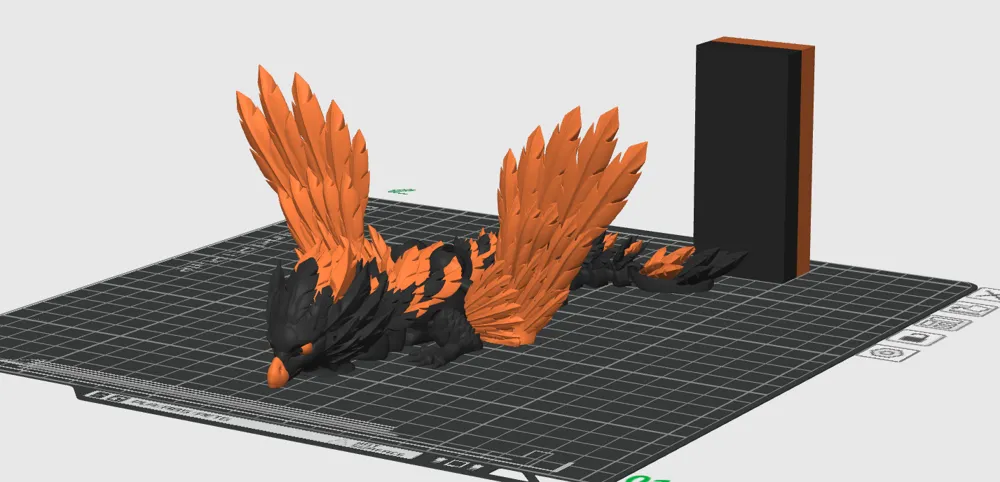 articulated phoenix dragon - Free 3D Print Model - MakerWorld