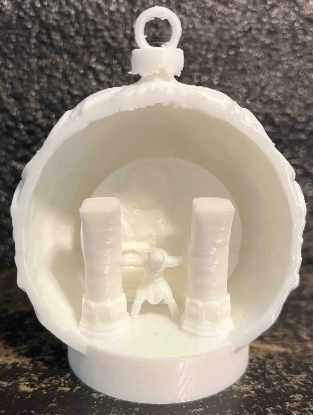 Samson Brings Down The Temple Christmas Ornament - Free 3D Print Model ...