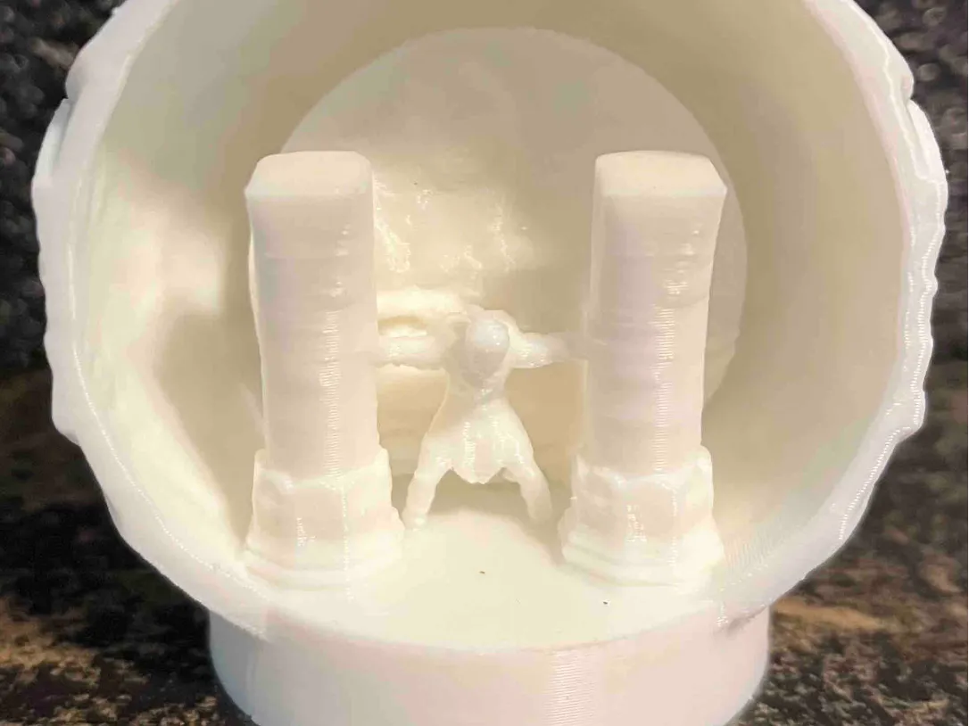 Samson Brings Down The Temple Christmas Ornament - Free 3D Print Model ...