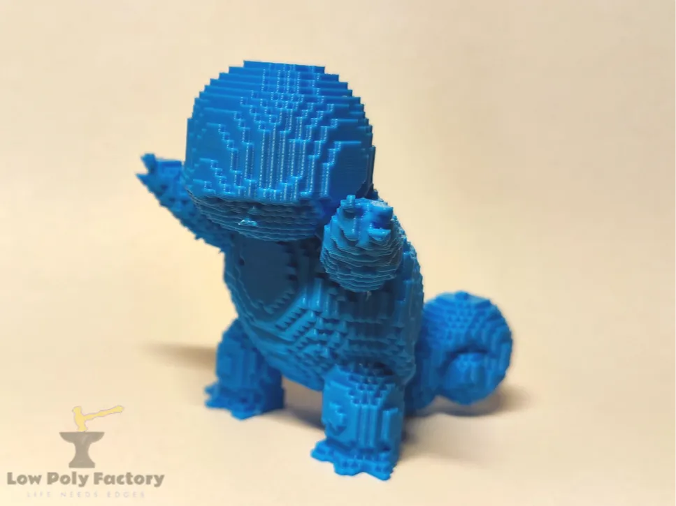 Voxel-Style Squirtle by Low Poly Factory - MakerWorld