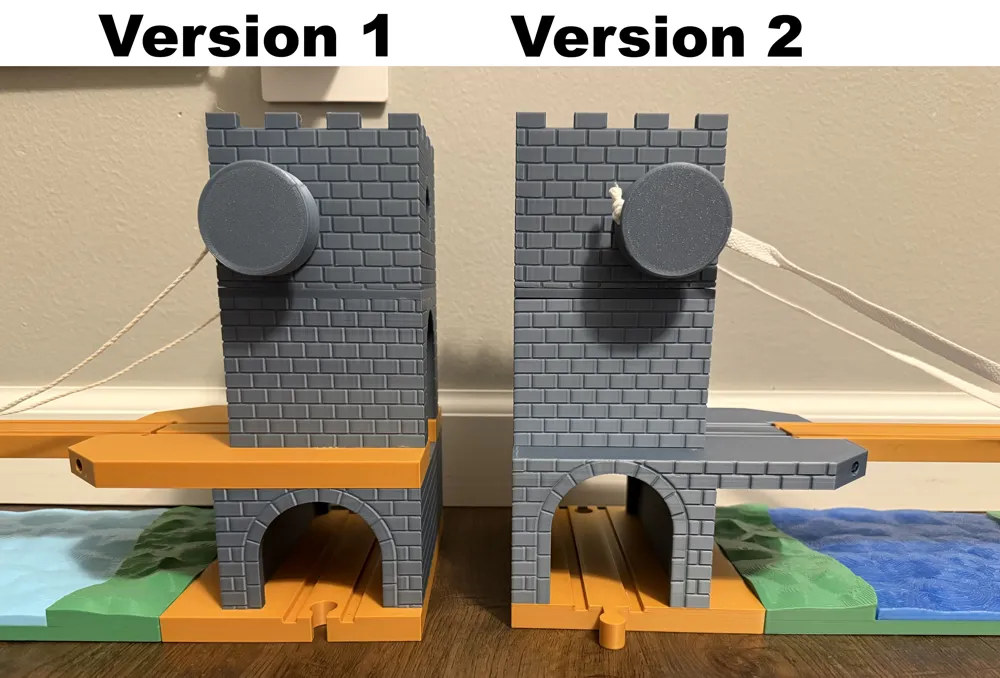 Wood Train Castle Drawbridge Brio, Ikea, etc by kyle_k MakerWorld ...