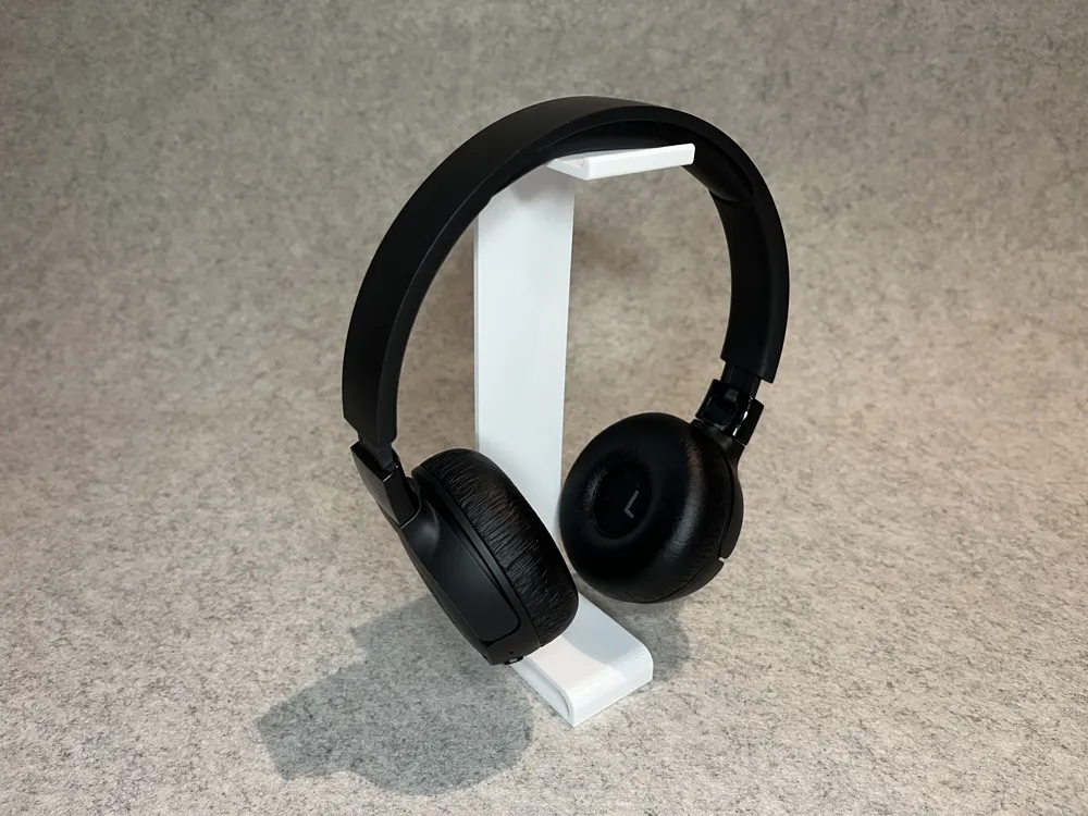 Simple stand holder for headset headphones - Free 3D Print Model ...