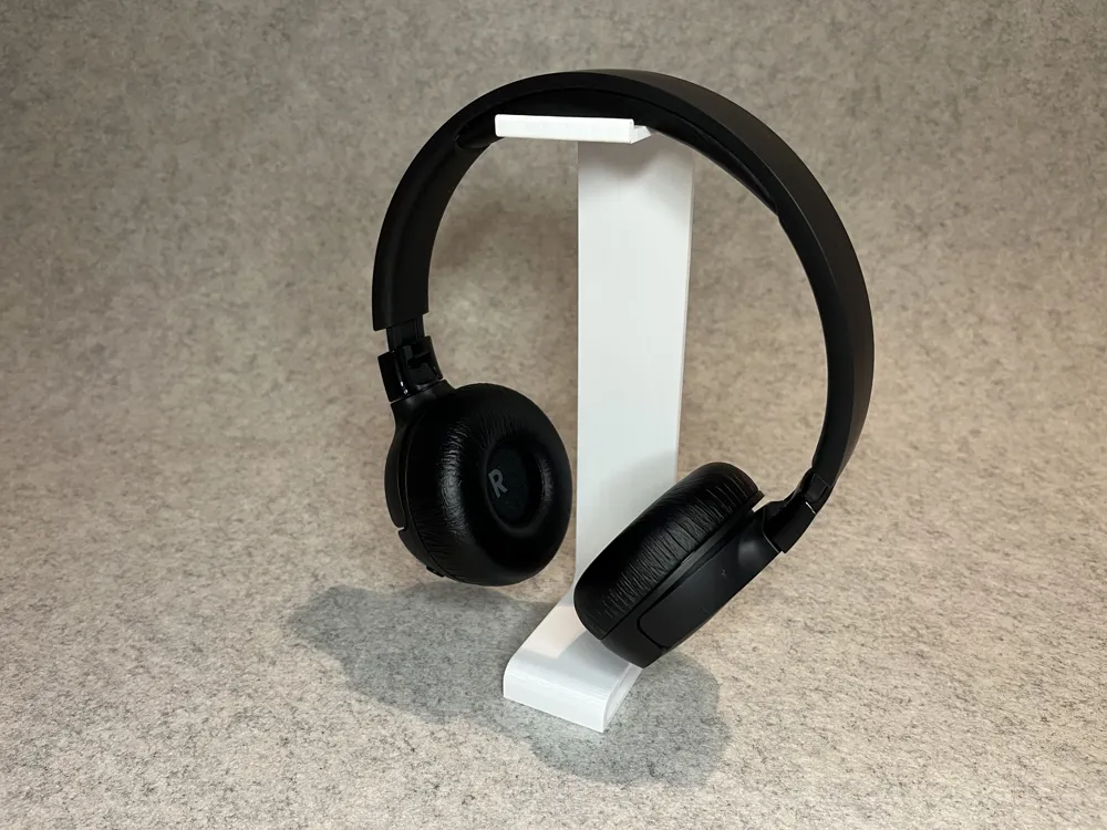 Simple stand holder for headset headphones - Free 3D Print Model ...