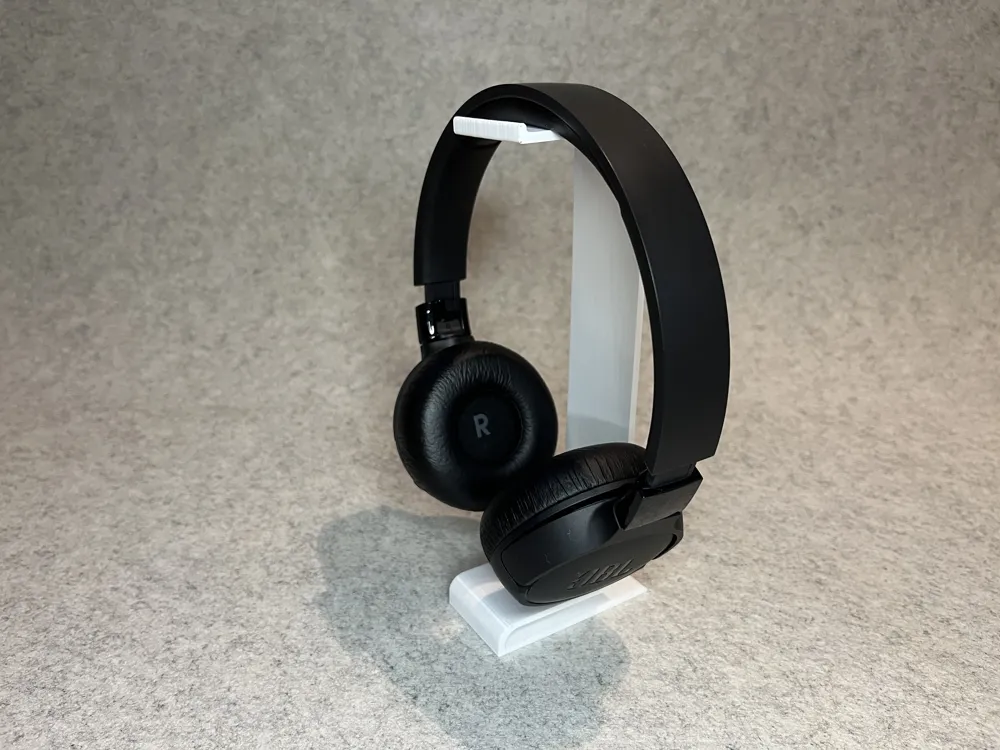 Simple stand holder for headset headphones - Free 3D Print Model ...