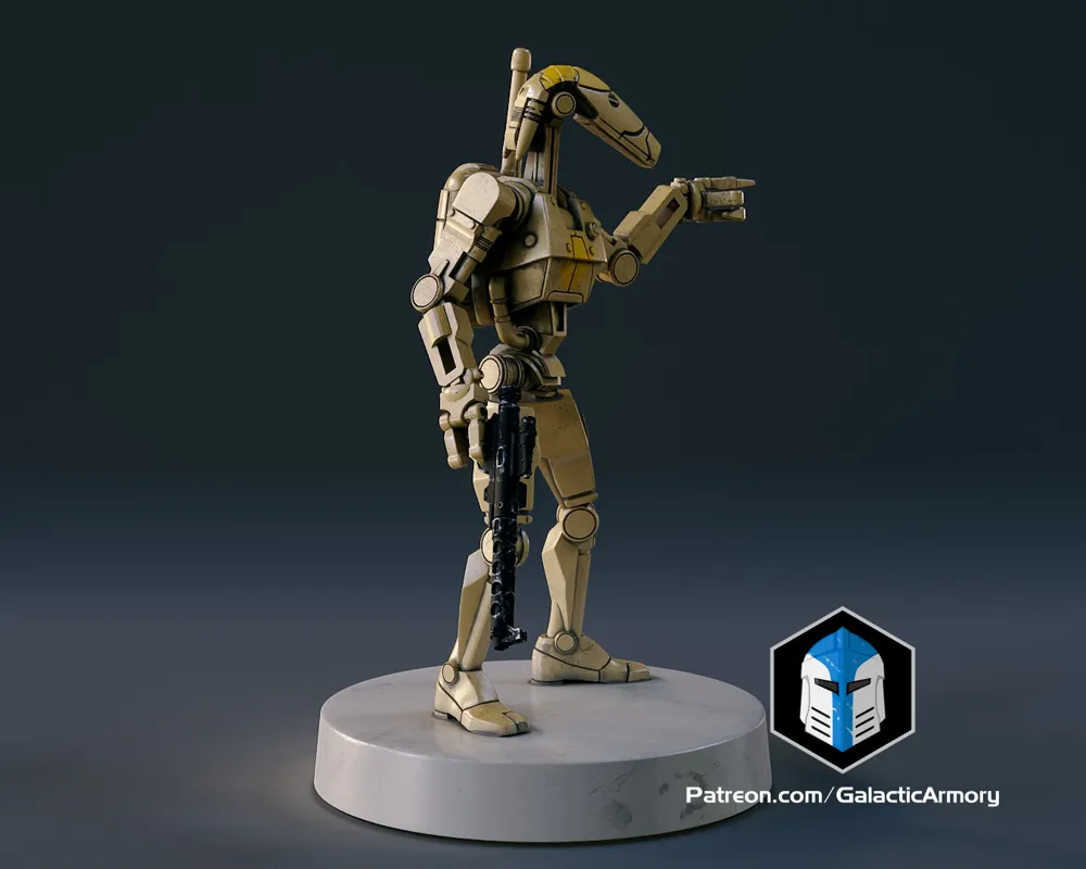 Battle Droid Figurine - Officer by Galactic Armory - MakerWorld