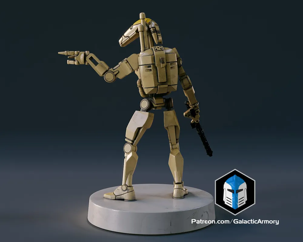 Battle Droid Figurine - Officer by Galactic Armory - MakerWorld