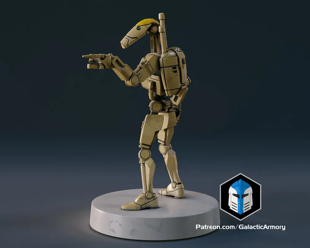 Battle Droid Figurine - Officer by Galactic Armory - MakerWorld