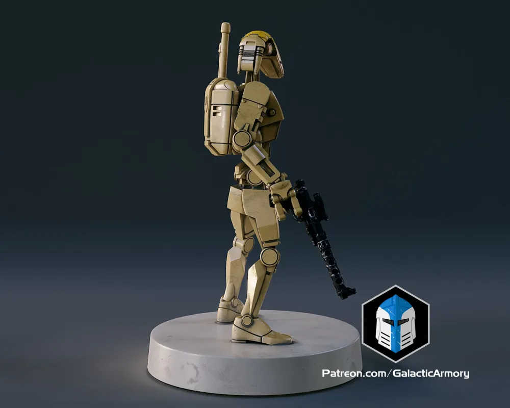 Battle Droid Figurine - Officer by Galactic Armory - MakerWorld