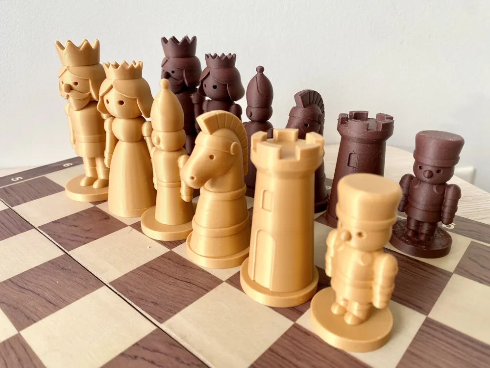 Fairy Tale Themed Chess (Q_Craft) - Free 3D Print Model - MakerWorld