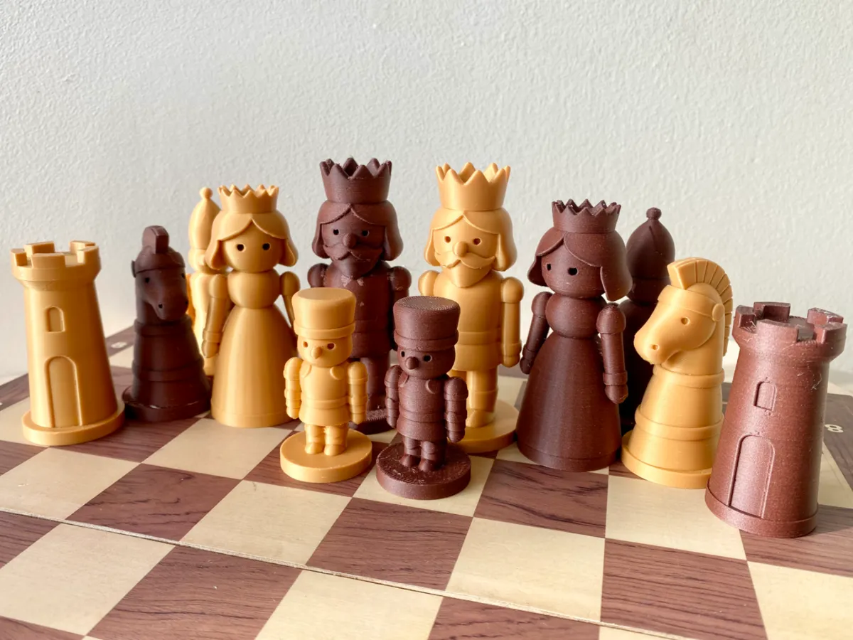 Fairy Tale Themed Chess (Q_Craft) - Free 3D Print Model - MakerWorld