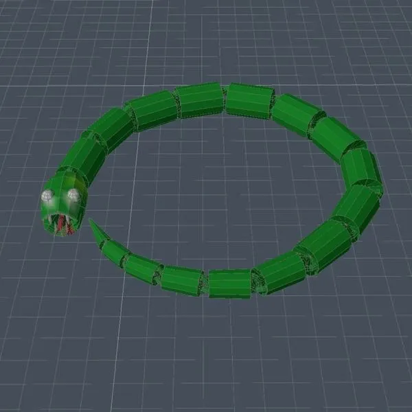 Articulated low poly snake by Kostas Lazai - MakerWorld