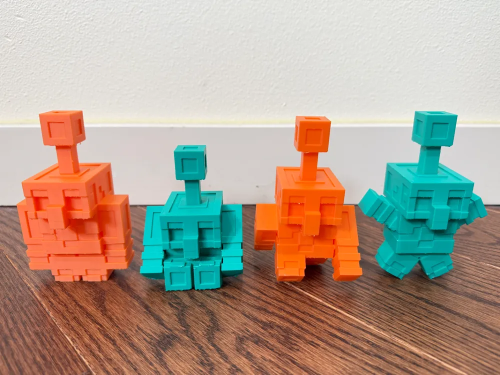 Minecraft Copper Golem Statues - Free 3D Print Model - MakerWorld