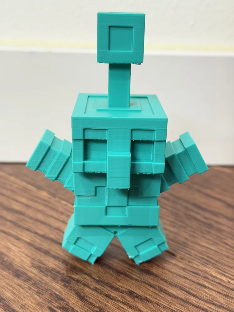 Minecraft Copper Golem Statues - Free 3D Print Model - MakerWorld