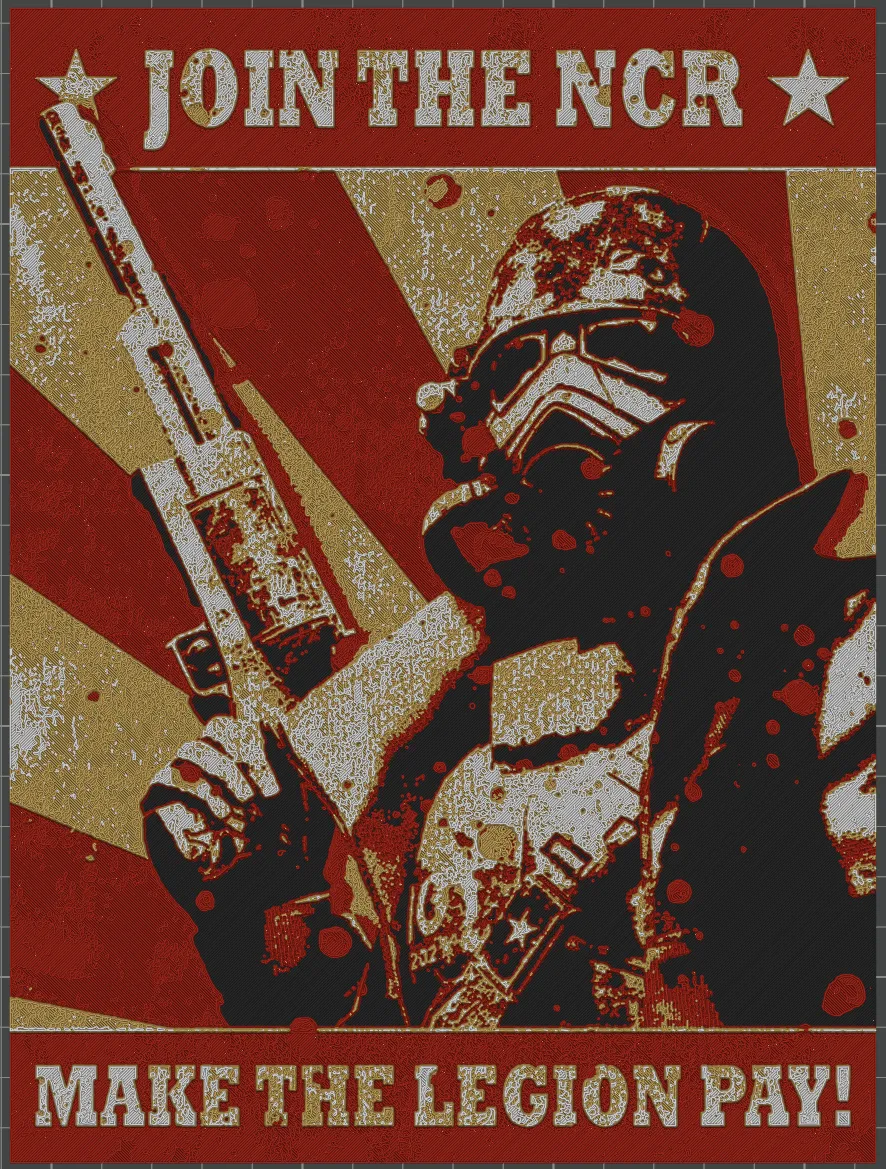 Hueforge - Fallout - Joint the NCR Poster by Cloudy Nostalgia - MakerWorld