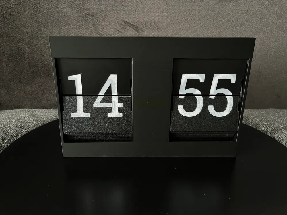 Split Flap Clock By Adam Makerworld