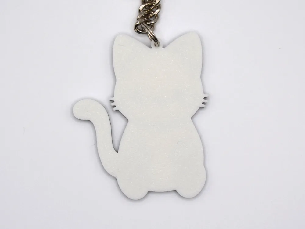 Cute Cat Keychain Kitten Key Ring by oggy - MakerWorld