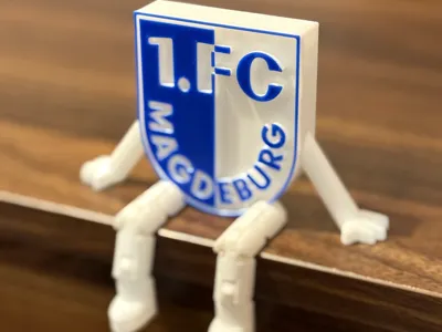 1. FC Magdeburg Logo mit Wackelbeinen von Sindurei MakerWorld: Kostenlose 3D-Modelle herunterladen