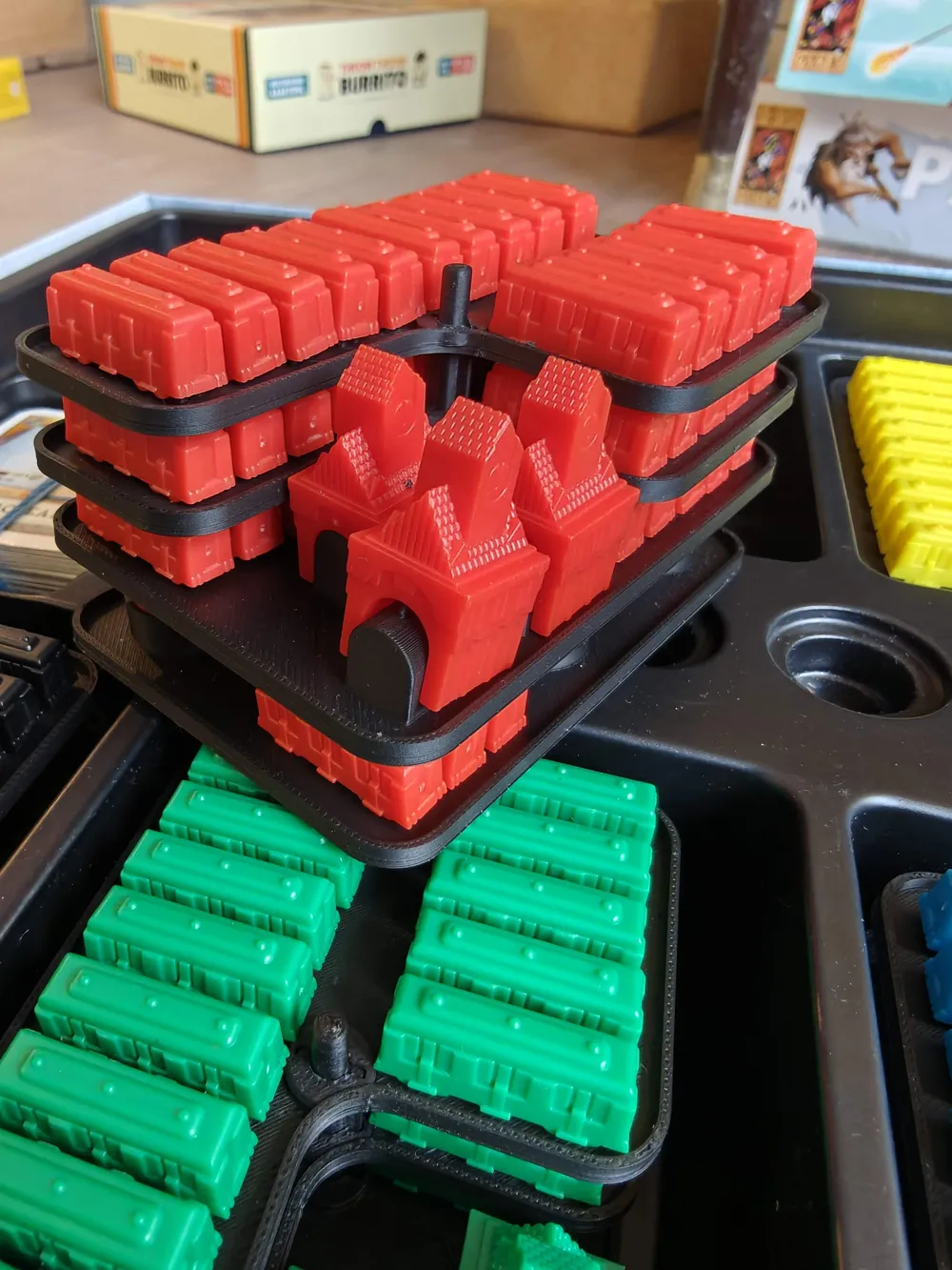 improved Ticket to Ride trays- snug fit trains - Free 3D Print Model ...