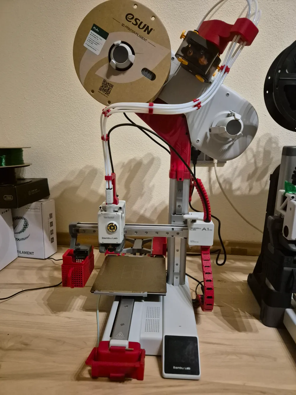 A1 Mini Auto-Plate-Changer rework 4 AMS top mount Remixed by ...