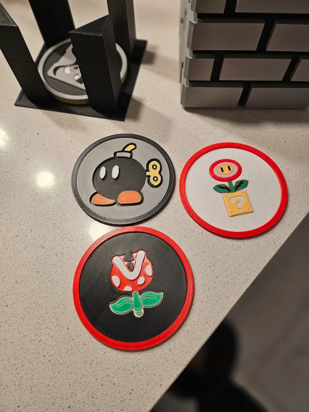 Super Mario Grey Bowser CastleBrick+5xCoasters box by Tommy Gun ...