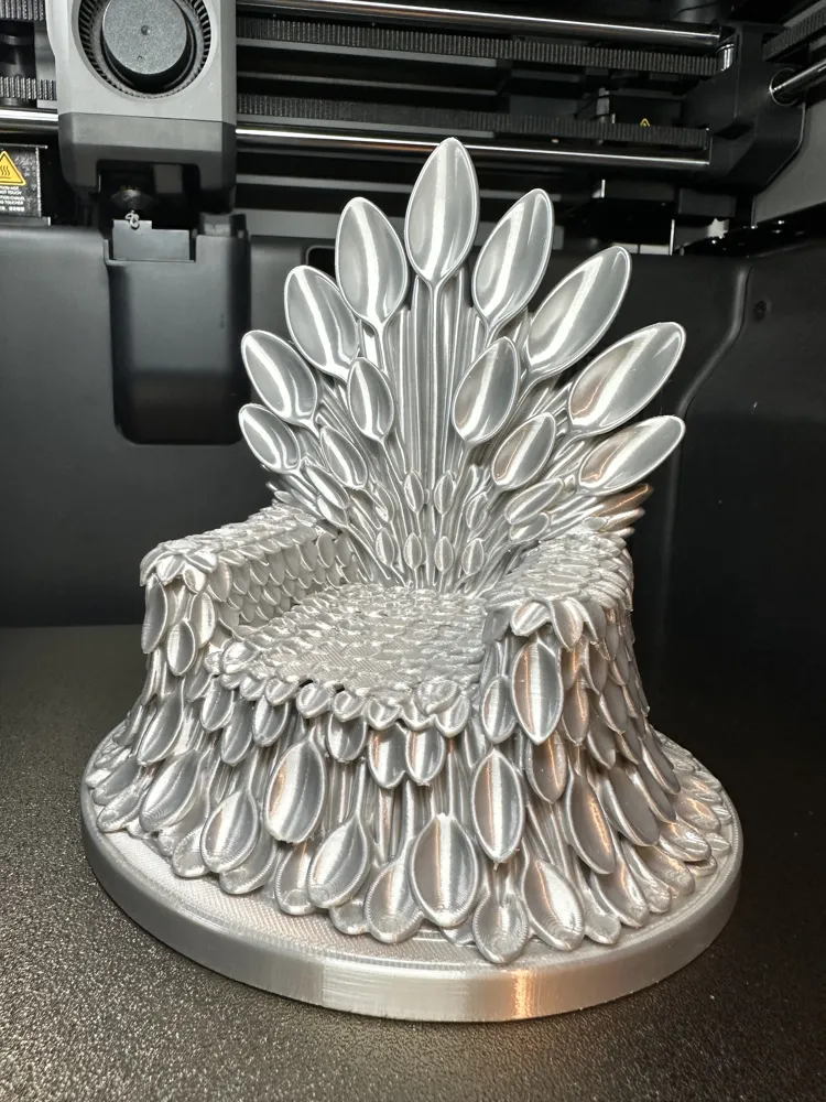 Throne of Spoons - Free 3D Print Model - MakerWorld
