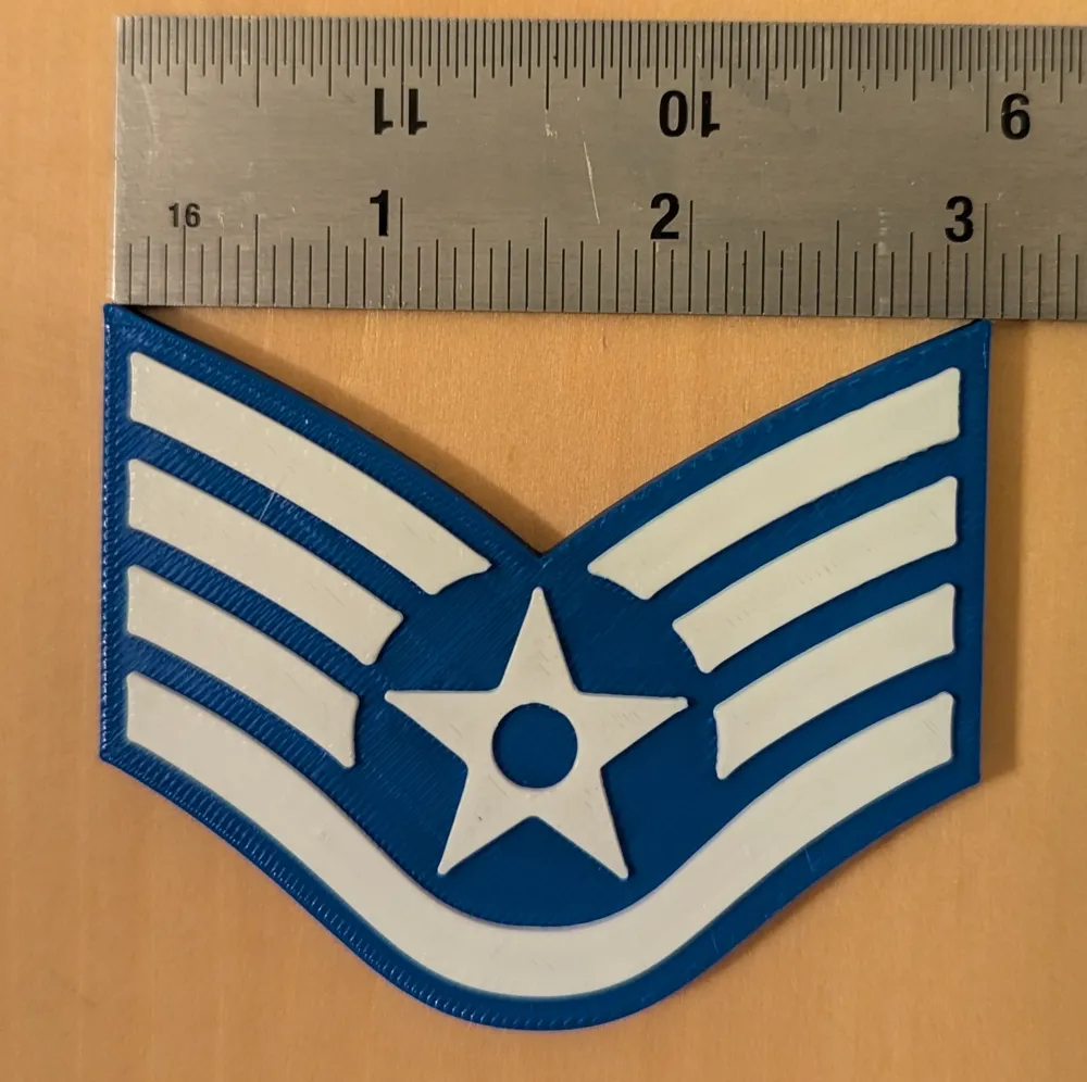 Air Force Staff Sergeant E5 Rank by jwharris79 MakerWorld: Download ...