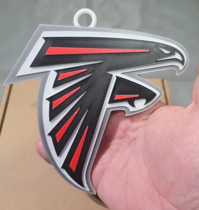 Atlanta Falcon 3d logo 180mm series by mercadogarzas - MakerWorld
