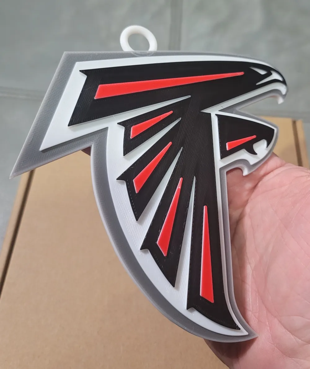 Atlanta Falcon 3d logo 180mm series by mercadogarzas - MakerWorld